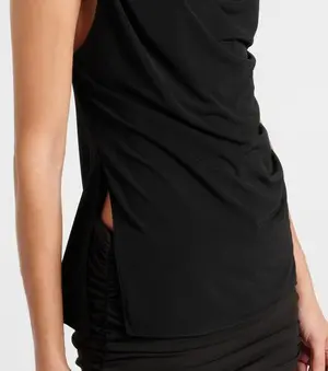 Coperni Boa Feather-trimmed Jersey Top