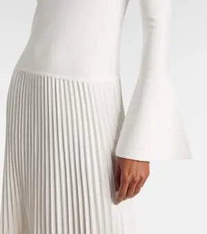 Simkhai Damoni Pleated Midi Dress - White