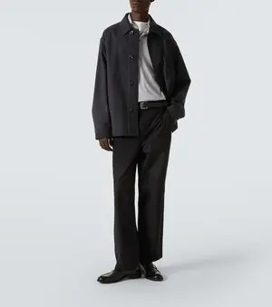 Zegna Wool Polo Shirt - Grey