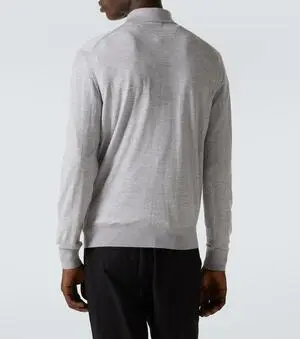 Zegna Wool Polo Shirt - Grey