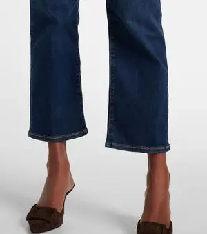 FRAME Le Sleek High-rise Straight Jeans - Blue