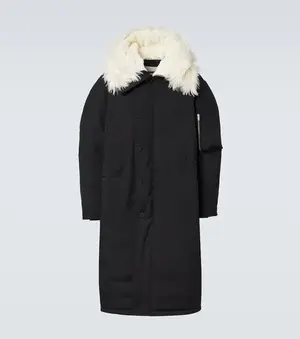 JIL SANDER Faux Fur-trimmed Down Jacket
