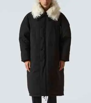 JIL SANDER Faux Fur-trimmed Down Jacket