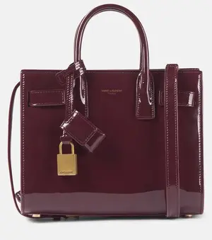 Saint Laurent Sac De Jour Nano Tote Bag - Burgundy