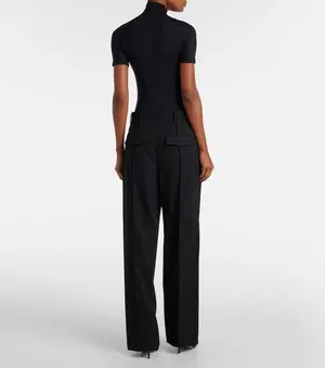 Wardrobe.NYC X Rhw Web Wool Wide-leg Pants