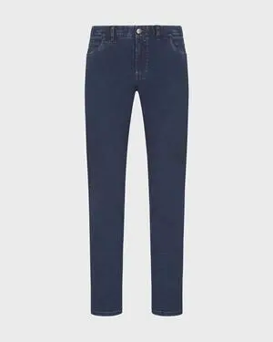 Brioni Five-pocket Denim Jeans - Navy