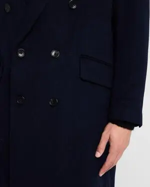 Cardinal Of Canada Thomas Cashmere Overcoat - Navy