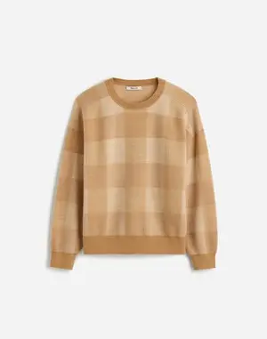 Madewell Plaid Merino Wool Sweatshirt