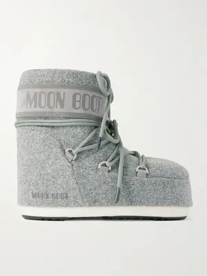 Moon Boot Icon Low Felt And Suede Boots