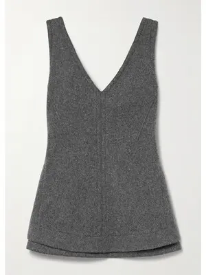 Proenza Schouler Winona Paneled Felt Top - Gray