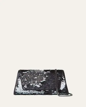 Akris Anouk Mini Sequined Clutch Bag