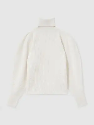 MADELEINE THOMPSON Wool Cashmere Roll Neck Jumper