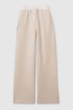 REISS Laney Interlock Wide-leg Drawstring Joggers