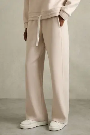 REISS Laney Interlock Wide-leg Drawstring Joggers