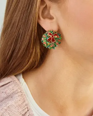 Baublebar Crystal Wreath Stud Earrings