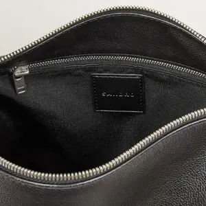 Sandro Grained Leather Satchel
