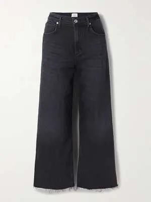 Citizens Of Humanity Lyra High-rise Wide-leg Jeans - Black