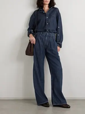 Citizens Of Humanity Petra Pleated Wide-leg Jeans