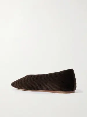 Le Monde Beryl Regency Corduroy Ballet Flats - Brown