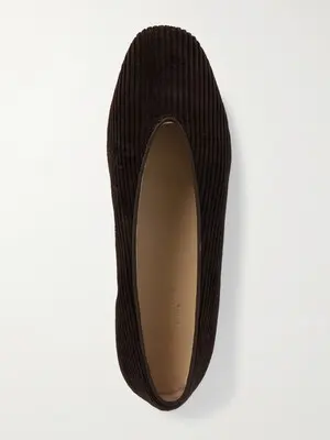 Le Monde Beryl Regency Corduroy Ballet Flats - Brown