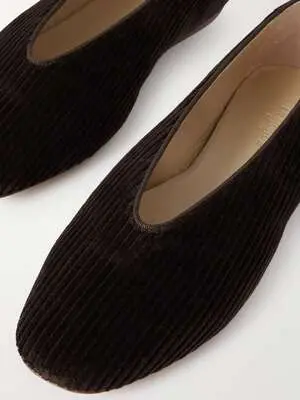 Le Monde Beryl Regency Corduroy Ballet Flats - Brown