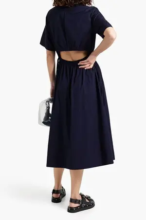 Rag & Bone Ronan Cutout Cotton-poplin Midi Dress