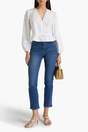 FRAME Cotton-poplin Blouse