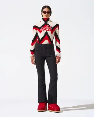 Perfect Moment Mid-rise Aurora Flare Ski Pant - Black
