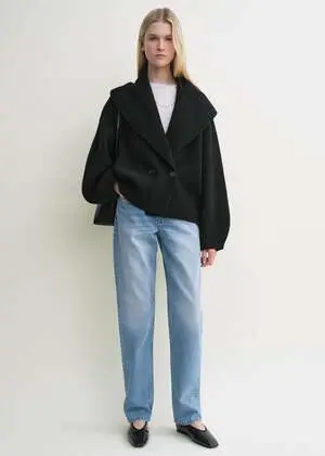 TOTEME Shawl-lapel Heavy Knit Cardigan - Black