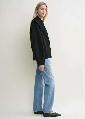 TOTEME Shawl-lapel Heavy Knit Cardigan - Black