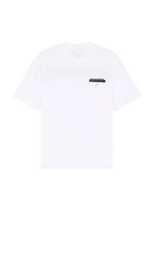 ALLSAINTS Redact Short Sleeve Crew In White - Ashen White