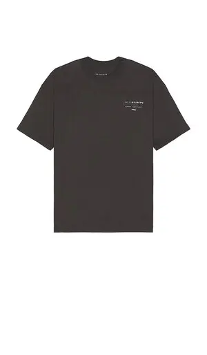 ALLSAINTS Redact Short Sleeve Crew In Black