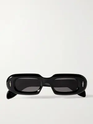 CUTLER AND GROSS The Great Frog Oval-frame Acetate Sunglasses - Black