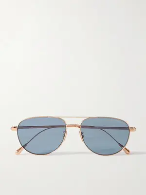 CUTLER AND GROSS 0002 Aviator-style Sunglasses - Gold