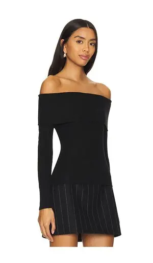 Theory Long Sleeve Off The Shoulder Top