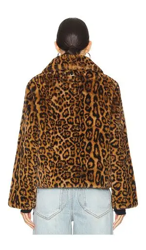 Apparis Elis Short Coat - Leopard