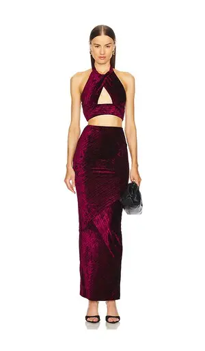 MICHAEL COSTELLO X Spencer Top - Oxblood Red