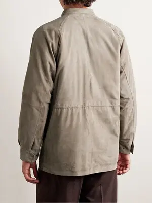 STOFFA Traveller Suede Jacket - Neutrals