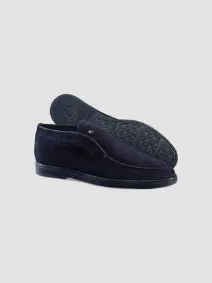 Stefano Ricci Suede Slip-on Chukka Boots - Blu Ink