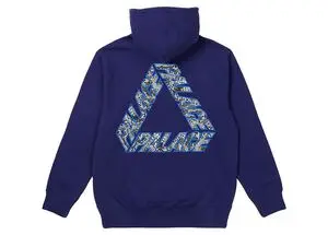 PALACE P3 Snake Applique Hood - Navy Blue