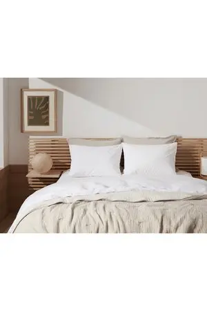 PARACHUTE Percale Fitted Sheet - White