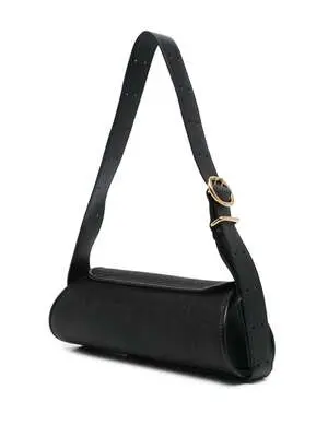 JIL SANDER Small Cannolo Shoulder Bag - Black