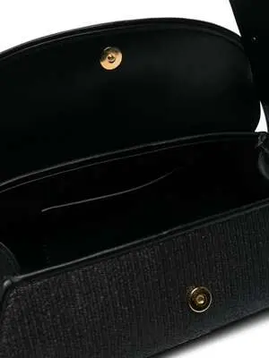 JIL SANDER Small Cannolo Shoulder Bag - Black