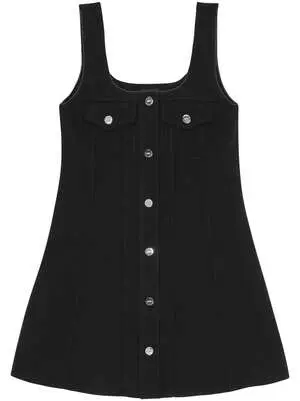 GANNI Press-stud Fastening Mini Dress