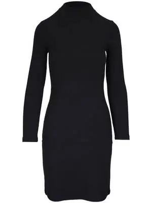 Vince Ribbed Knit Dress - Black