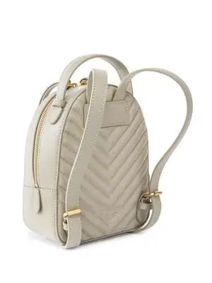 Pinko Love Click Matelassé Backpack - Neutrals