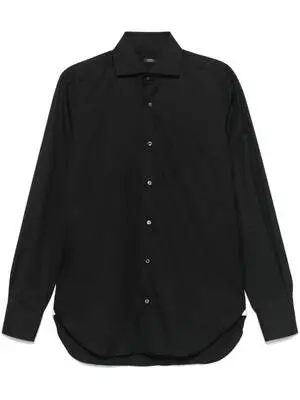 BARBA NAPOLI Poplin Shirt - Black