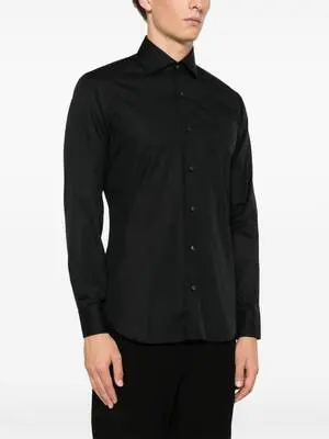 BARBA NAPOLI Poplin Shirt - Black