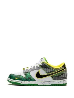 Nike Dunk Low "what The Duck Away University Of Oregon" Sneakers - White