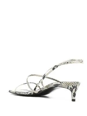 Khaite 35mm Snakeskin-print Sandals